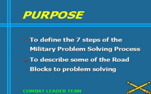Military Problem Solving Process | 7-Step Guide